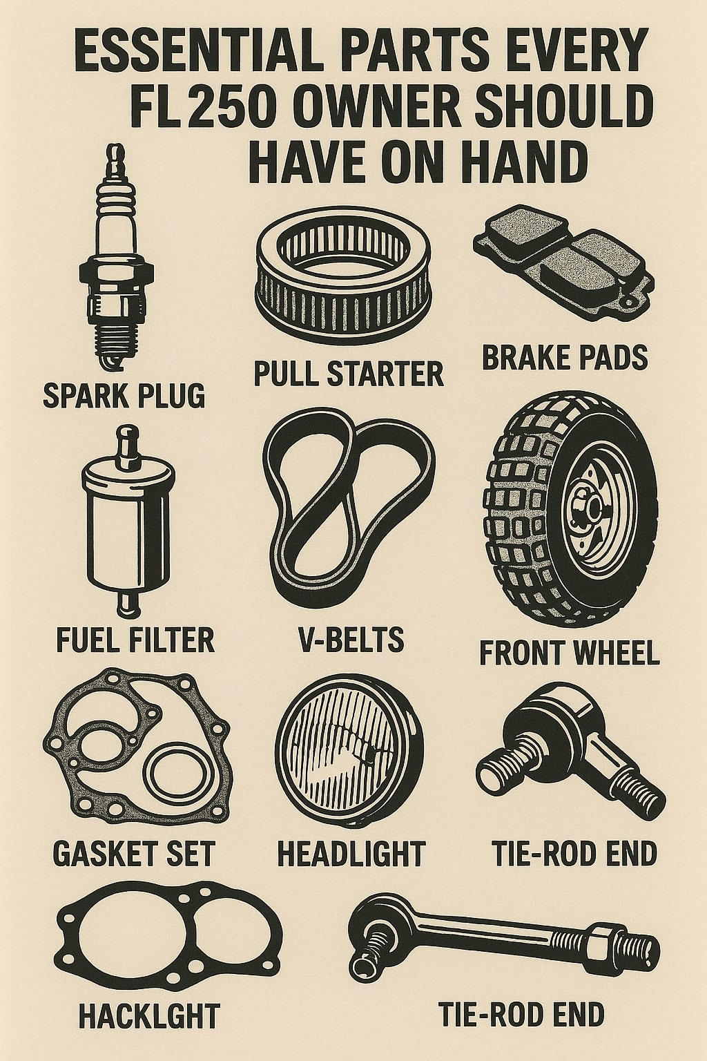 Essential Parts Every FL250 Owner Should Have on Hand - FL250 Parts